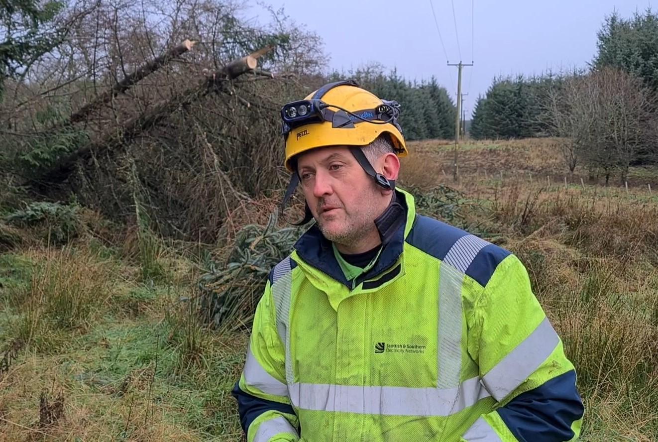 SSEN engineering teams describe Storm Arwen conditions