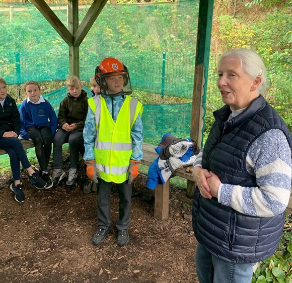 Chief Forester celebrates success with Grandtully Primary School pupils