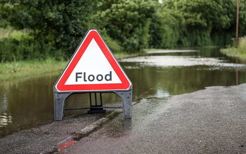 Flooding in Perth as heavy rain falls across Tayside